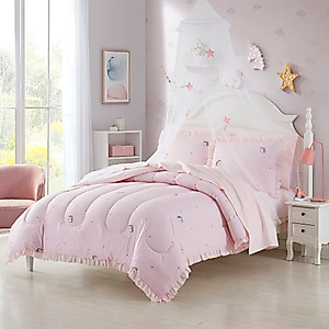 Kids Bedding Set Bed in a Bag for Boys and Girls Toddlers Printed Sheet Set and Comforter , Twin, Rainbow Unicorn