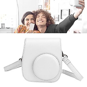 DAUZ Camera Case, SkinFriendly AntiScratch Adjustable Camera Bag with Stickers for Mini 12 (White)
