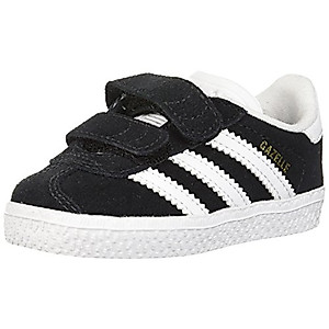 adidas Originals Kids Gazelle CF I Black/White/White 7 Toddler M