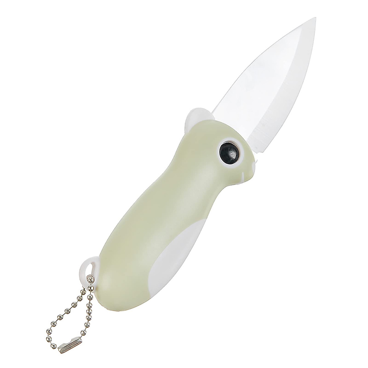 Hidoer Ceramic Paring Knife, Pocket Knife Folding Knife, Super Sharp Blade only 2.3 inch, Fruit Peeling Vegetable Cutting, Easy-to-Carry (Green)