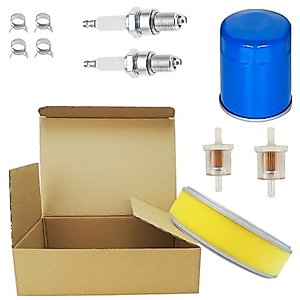 Notos 17210-Z6L-010 Air Filter + 15400-PLM-A02 Oil Filter Fuel Filter Spark Plug for Honda GX630 GX630R GX630RH GX660 GX660R GX660RH GX690 GX690R GX690RH Generator