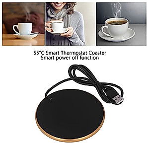 Coffee Mug Warmer, 55°C Constant Coffee Cup Warmer Heating Mat Electric Beverage Warmer for Tea Water Milk(Gold)