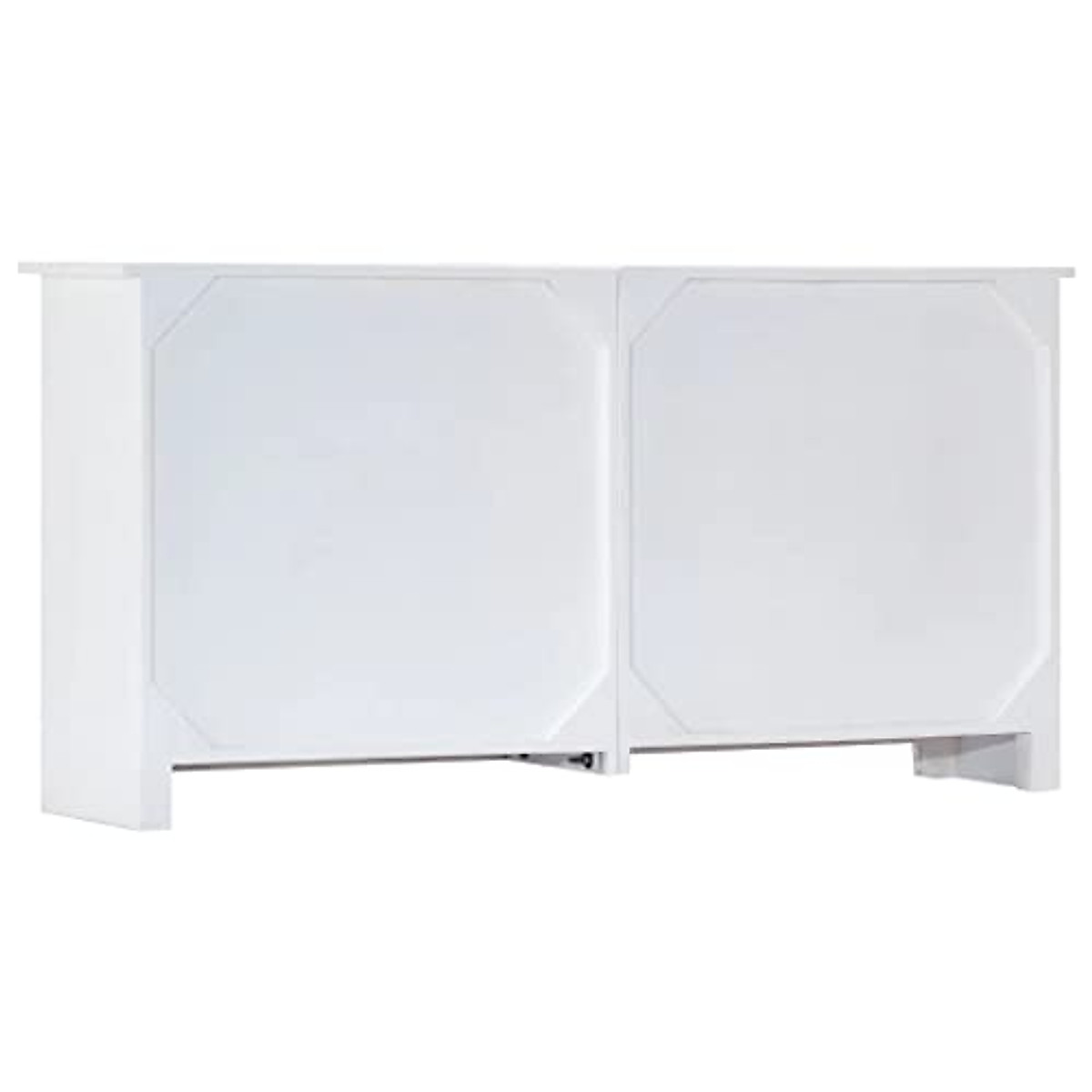 vidaXL Sideboard Buffet Kitchen Storage Cabinet Liquor Dining Room Hallway Cupboard Console Table Accent Cabinet Handmade White Solid Wood Acacia