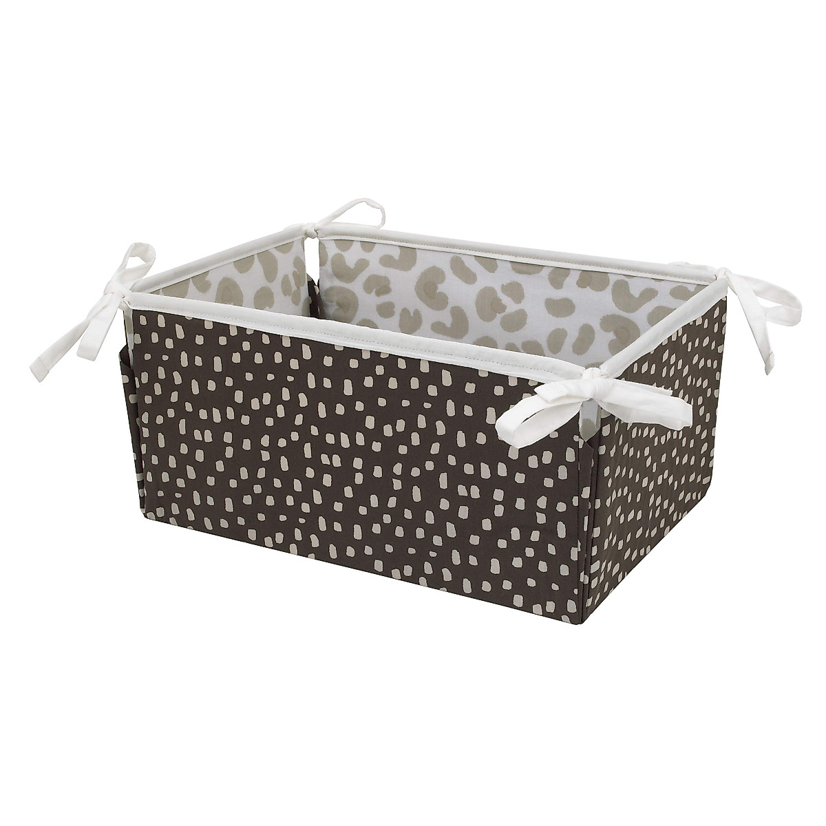 NoJo Jungle Gym 4 Piece Nursery Crib Bedding Set - Grey, Brown and Green Comforter, 100% Cotton Fitted Crib Sheet, Crib Skirt, and Storage