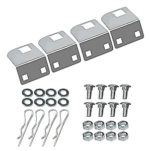 Hongso Burner Rear Support Brace for Charbroil 5/8" Diameter Burner Tubes, for Charbroil 463344116, 466344116 and Advantage Series Model Years 2015 and Newer Grills, G469-0014-W1, 4-pk