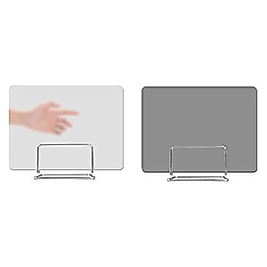 Office Desk Bezel Desk Partition Acrylic Screen Board Desktop Partition Board Exam Bezel Mobile Screen Clip (Color : Matte Transparent, Size : 30 * 50cm)