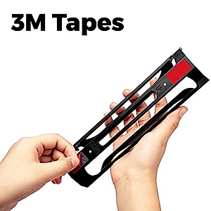 Kedofa K Cup Holder for Keurig- Coffee Pods Holder Side & Wall Mount Hanging- K-cups Pods Organizer, K-pod Storage Stands Rack- Save kitchen Space- Black (2 Rows/for 10 K Cups)