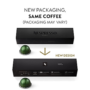 Nespresso Capsules VertuoLine, Stormio, Dark Roast Coffee, 30 Count Coffee Pods, Brews 7.77 Ounce (VERTUOLINE ONLY)
