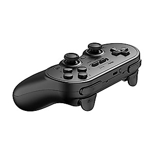 8Bitdo Pro 2 Bluetooth Gamepad for Switch/Switch OLED, PC, macOS, Android, Steam & Raspberry Pi with Storage Case (Black Edition)