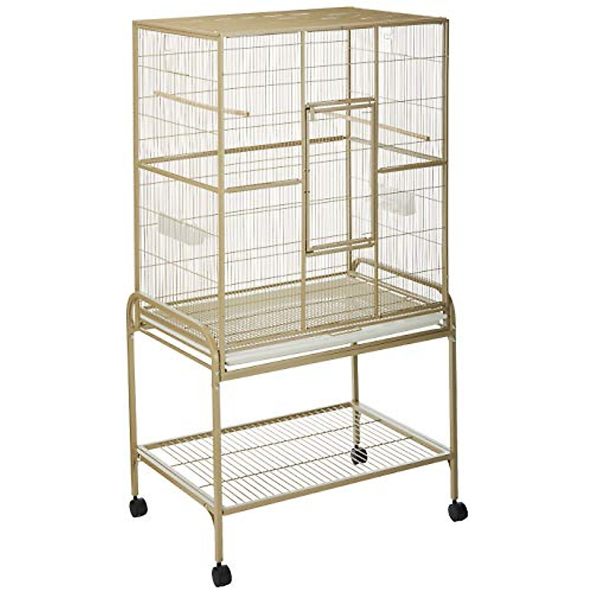 A&E CAGE CO 32-Inch by 21-Inch Flight Cage and Stand, Sandstone