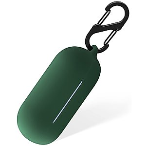 Geiomoo Silicone Case for Sony WF-C700N, Protective Cover with Carabiner (Emerald Green)