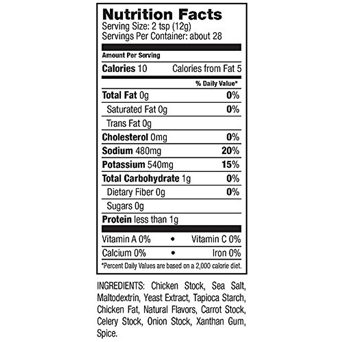 Kitchen Accomplice Reduced Sodium Chicken Broth Concentrate, 12 Ounce