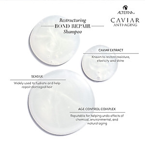 Alterna Haircare Caviar Anti-Aging Restructuring Bond Repair Shampoo and Conditioner, 1.35 Fl Oz (Pack of 2)