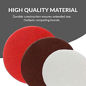 Prolux Core 15 Set of Pads and Pad Holder, Full Set of Scrubbing and Polishing Pads, and Durable, Fits 15" Core Model