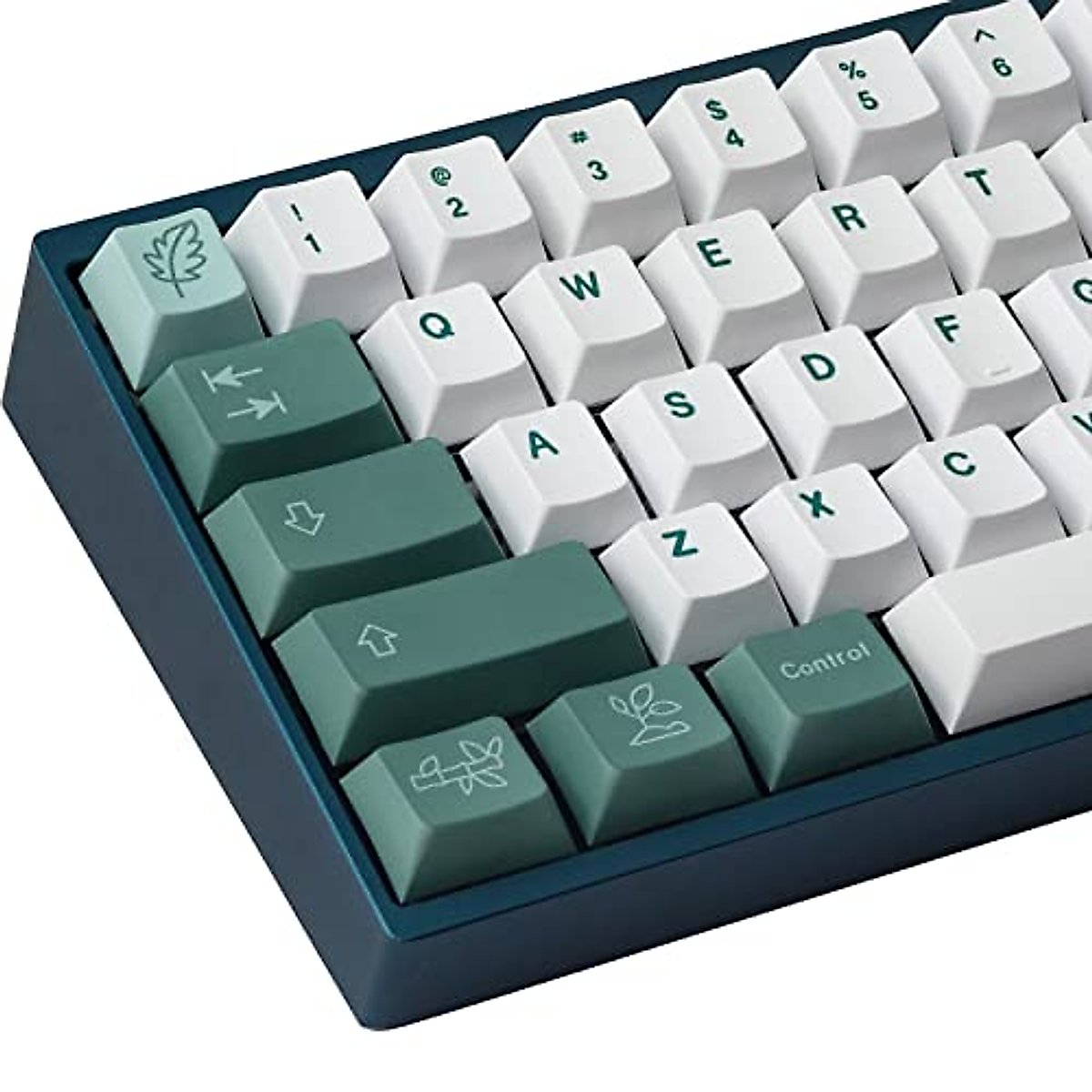 Hyekit PBT Keycaps 100 Keys Botanical Garden Dye-Sublimation Cherry Profile US/ISO Layout Custom Keycaps for 61/64/68/75/87 Mechanical Gaming Keyboard