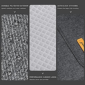 Laptop Sleeve 13 Inch Laptop Bag Fits 13/13.6" MacBook Air M2/M1/ Pro M1 M2 2022-2016, MacBook Pro 14 2021 2022 Pro/Max, Notebook Computer Carrying Bag Slim Case Pouch with Small Bag, Gray…