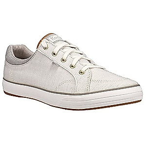 Keds Center 2 Lace Up, Sneaker Womens, Grey Stripe Canvas , 7 Medium