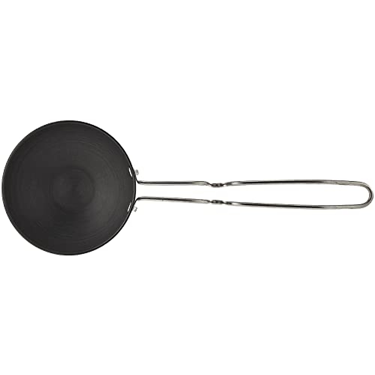 Eris Hard Anodized Mini Fry Pan/Tadka Pan, Black, 4.75"