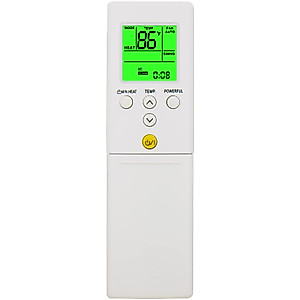 Compatible with Fujitsu Air Conditioner Remote Control AR-REF1U ARREF1U ASU9RLS3 ASU12RLS3 ASU15RLS3 Display in Both Fahrenheit and Celsius