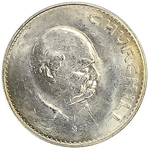 1965 UK Elizabeth II Winston Churchill Commemorative Crown About Uncirculated