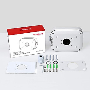 Foscam FAB28H Stainless Steel Waterproof Junction Box for SD4 SD4H HT2 SD2X WiFi IP Surveillance Camera, White