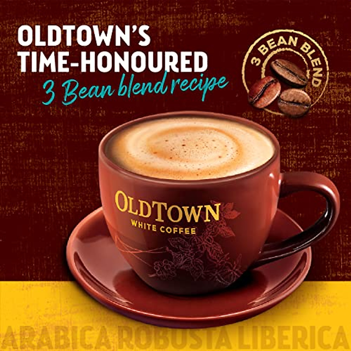 OLD TOWN 3 in 1 Classic White Coffee, 21.2 Ounce