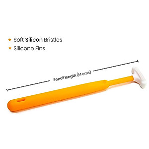 Baby Tongue Brush - Ultra-Soft Serrations for Gentle but Effective Cleaning