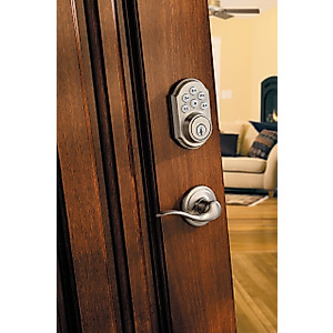 Kwikset 99090-018 SmartCode Keyless Electronic Keypad Deadbolt, SmartKey Re-Key Security, Pack of 1, Satin Nickel