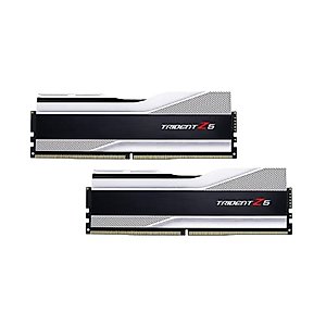 G.SKILL Trident Z5 Series (Intel XMP 3.0) DDR5 RAM 32GB (2x16GB) 5600MT/s CL36-36-36-89 1.20V Desktop Computer Memory UDIMM - Metallic Silver (F5-5600J3636C16GA2-TZ5S)