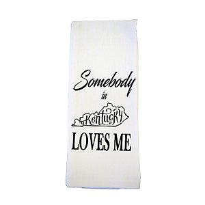 Somebody in Kentucky Loves Me Tea Towel