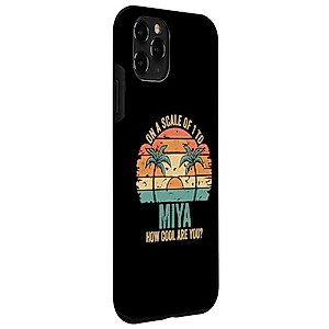 iPhone 11 Pro MIYA Cute Retro Girls Groovy MIYA Personalized Name Case