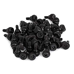 PC for Computer Case Thumbscrews M3.5 Thumb Screws Black 50 Pcs - (Black) SCRW-005977
