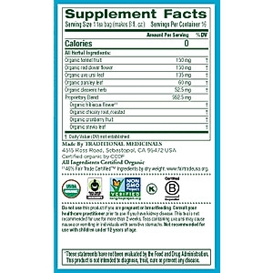 Traditional Medicinals Organic Weightless Cranberry Herbal Tea, Relieves Temporary Water Weight Gain, (Pack of 1) - 16 Tea Bags