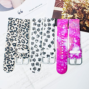 XINGMALY 6 Pack Compatible with Verizon Gizmo Watch 3/Gizmo Watch 2/Gizmo Watch 1 Smart Watch Bands for Kids Boy Girl, 20mm Soft Silicone Pattern Floral Strap Bands for Verizon Gizmo Watch 3 Watch