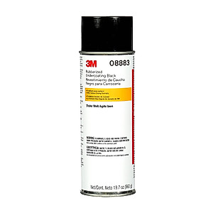 3M Rubberized Undercoating Aerosol Spray, 08883, 19.7 oz, Textured Finish, Anti-Corrosive, Multi-Purpose for Automotive Cars, Trucks, and Recreational Vehicles