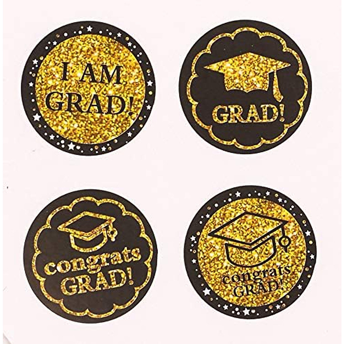 Topfunyy 180 Pcs Graduation Stickers Congrats Grad Labels for Graduation Party Decoration