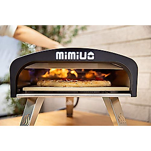 Mimiuo Outdoor Gas Pizza Ovens Portable Stainless Steel Gas Pizza Grilling Stove with 13" Pizza Stone & 12 x 14 inch Foldable Pizza Peel - (Classic G-Oven Series)
