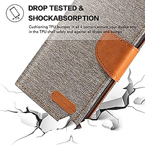 for Infinix Smart 5 Pro Case, Oxford Leather Wallet Case with Soft TPU Back Cover Magnet Flip Case for Infinix Smart 5 Pro (6.52”)