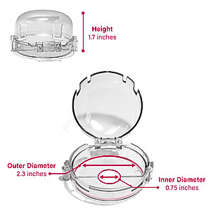 Stove Knob Covers for Child Safety by Kiddigard - Small to Medium Sized Clear Kitchen Stove Knob Covers for Child & Baby Safety – Value for Money with Step-by-Step Instruction Guide, 6 Count