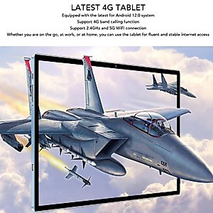 CUIFATI 10 in FHD Tablet with Bluetooth Keyboard, Octa Core 8GB RAM 256 ROM WiFi 4G Tablet for Android 12 System, Kid Tablet Set for Learn (US Plug)