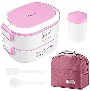 Letsport Bento Lunch Box Kit, All-in one Japanese Lunch Box Kit, Large Capacity Lunch Containers, BPA-Free Leakproof Meal Prep Container, Includes soup cup, 2-piece utensil set, lunch bag (Pink)