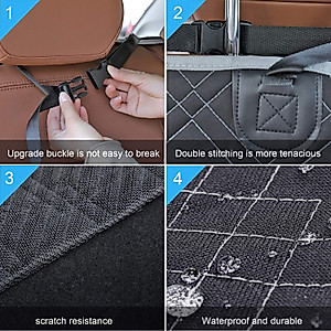 BRONZEMAN Pet Cargo Cover Liner for SUV and Car,Non Slip,Waterproof Dog Seat Cover Mat for Back Seat Trucks/SUV with Bumper Flap Protector,Large Size Universal Fit