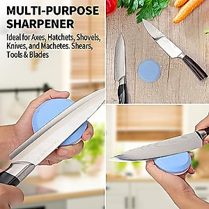 Whetstone Knife Sharpening Stone Kit, Professional Whetstone Knife Sharpener, Premium 4 Side Grit 400/1000 3000/8000 Waterstone, Sharpening Stone Set with Flattening Stone, Angle Guide, Leather Strop