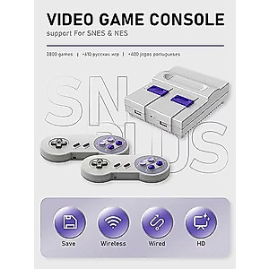 Retro Game Console with 620 Video Games,Classic Mini Game System with Wireless Controller, HDMI HD and AV Output Plug and Play Game Console,Retro Toys Gifts Choice.
