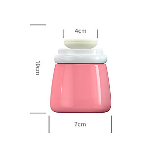 CoaGu Compact Powder Case - Includes Powder Puff - Ideal for Body Dusting - Perfect for Baby & Mom Use - Pink Color