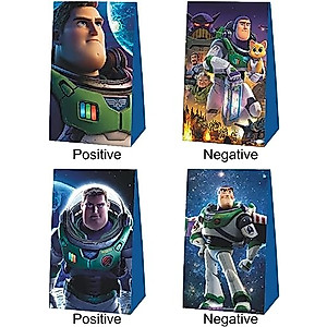 NF Orange 18pcs Buzz Lightyear Party Gift Bag,Birthday Party Decorations Supplies. (18 Counts)