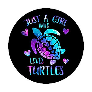 Just a Girl Who Loves Turtles Watercolor Galaxy Turtle PopSockets PopGrip: Swappable Grip for Phones & Tablets