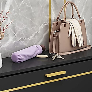 FUFU&GAGA Shoe Cabinet with 3 Flip Drawers & 1 Storage Cabinet, Modern Shoe Storage Cabinet for Entryway, Freestanding Shoe Rack Storage Organizer (Black, 47.2”W x 9.5”D x 47.2”H)