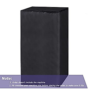 PASONIKA Ice Maker Food Processor Cover, Countertop Appliances Ice Machine Cover Stand Mixer Cover, Dust Resistant Protector, Black