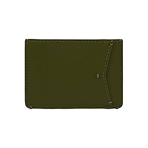 Fossil Men's Joshua Vegan Cactus Slim Minimalist Card Case Front Pocket Wallet, Green Moss, (Model: ML4461376)